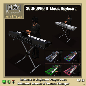 Second Life Marketplace - [MMc] SoundPro II Music Keyboard